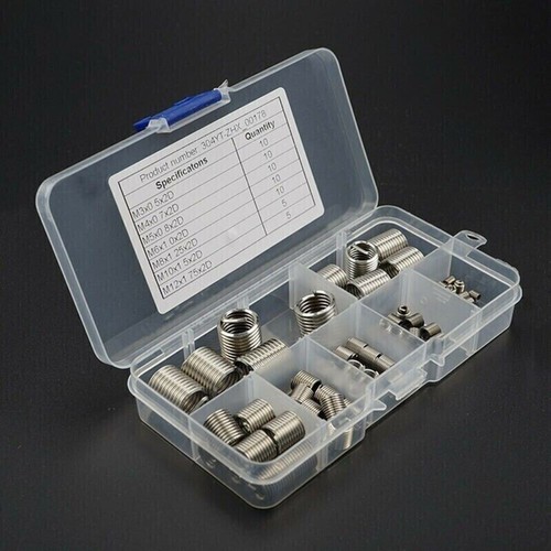 Spark Plug Rethread Kit Repair Tool Cylinder Head Tap Thread Insert ...