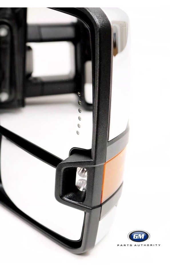 2014-2018 Silverado Sierra Camper Trailer Tow Mirrors 23372181 Chrome ...