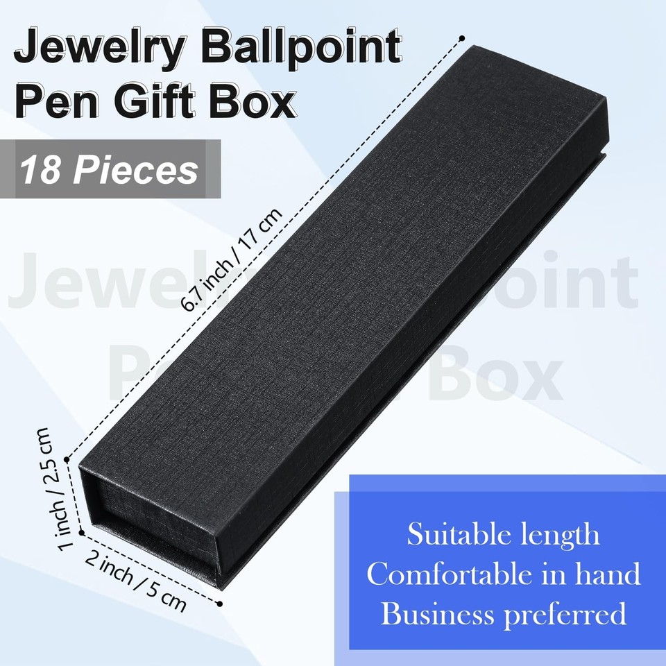 Pen Gift Boxes Empty Black Gift Box for Pen Jewelry Ballpoint Pen Gift ...