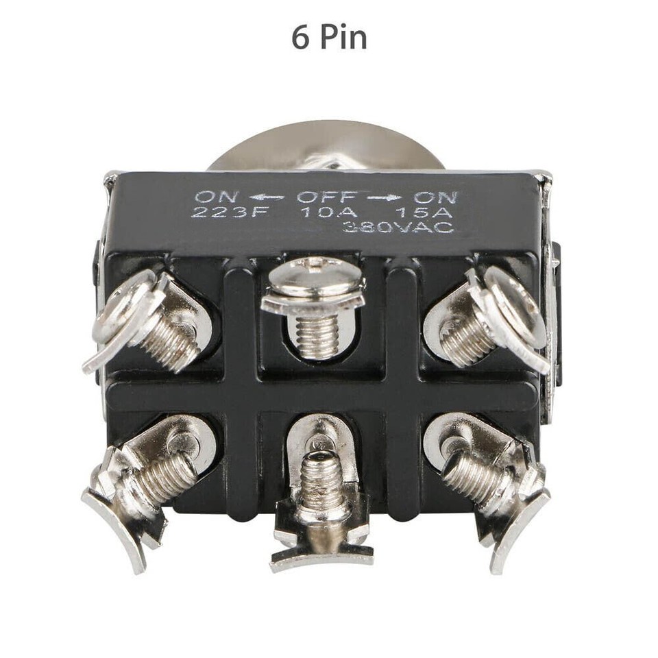 2-pack Waterproof 6pin DPDT Momentary Toggle Switch Boot Cap ON/OFF/ON ...