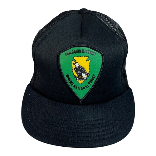 Vtg Trucker Hat Chiloquin District Winema National Forest Snapback ...