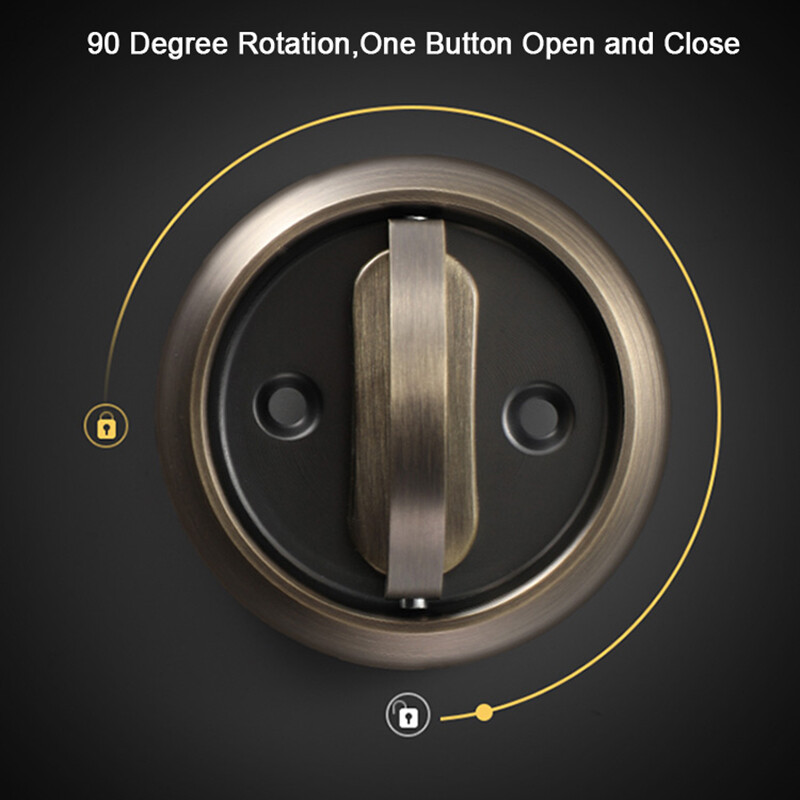 Stainless Steel Recessed Cup Handle Door Locks Flush Pull Sliding Door ...
