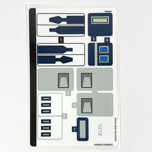 LEGO STICKER SHEET 75379 R2-D2 Star Wars Stickers Decals Sculptures ...