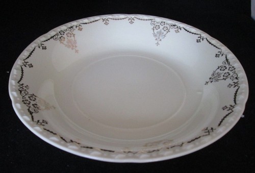Crooksville China Co Pattern #937 Soup Bowl Gold Trim 8" diameter | eBay