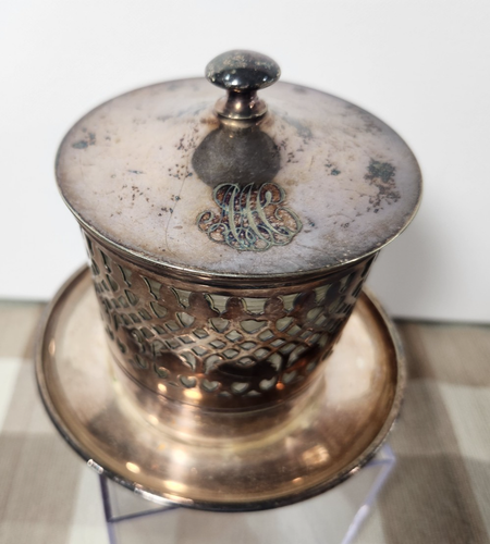 Reed and Barton Sugar or Jam/Jelly Server w/Jar With Lid Silver ...