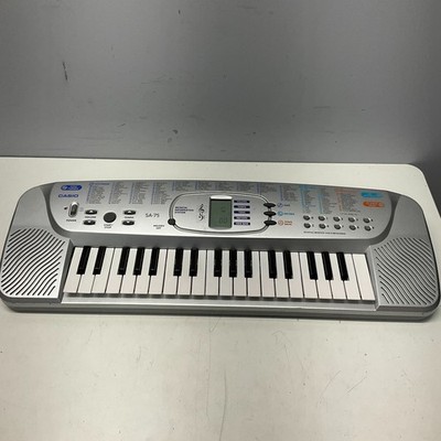 Casio SA-75 Portable Electronic Keyboard Mini 37 Keys Song Bank 100 ...