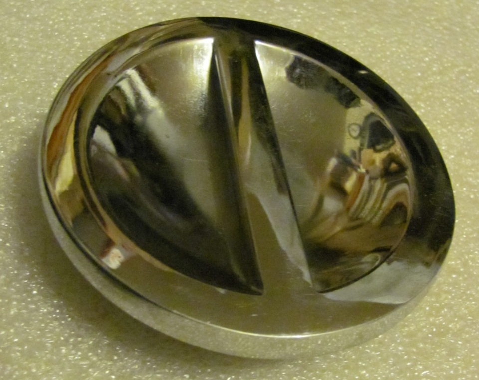 1970 - 1974 DOGE CHALLENGER FUEL GAS CAP LID CHROME GENUINE FACTORY ...