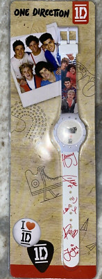 One Direction Watch - I ️ 1D White Straps With Signatures-Brand New ...