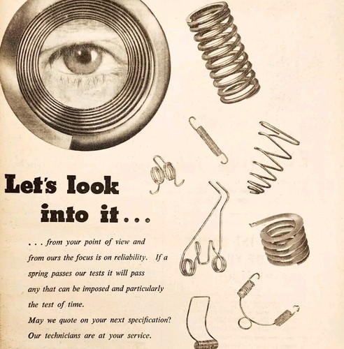 1957 George Salter Car Springs Import Advertisement Autocar Automobilia ...