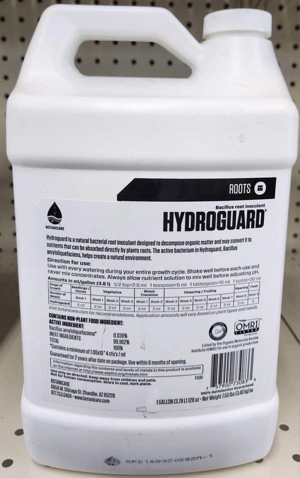 Botanicare 1 Gallon Hydroguard Root New Free Shipping 757900730833 | eBay