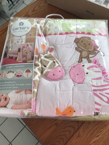 Carter's "Jungle Collection" 7 Piece Crib Set Ships N 24h | eBay