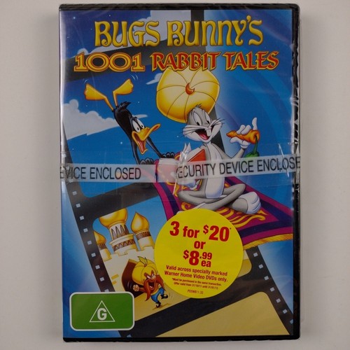 Bugs Bunny's 1001 Rabbit Tales DVD Looney Tunes Australia Region 4 RARE ...