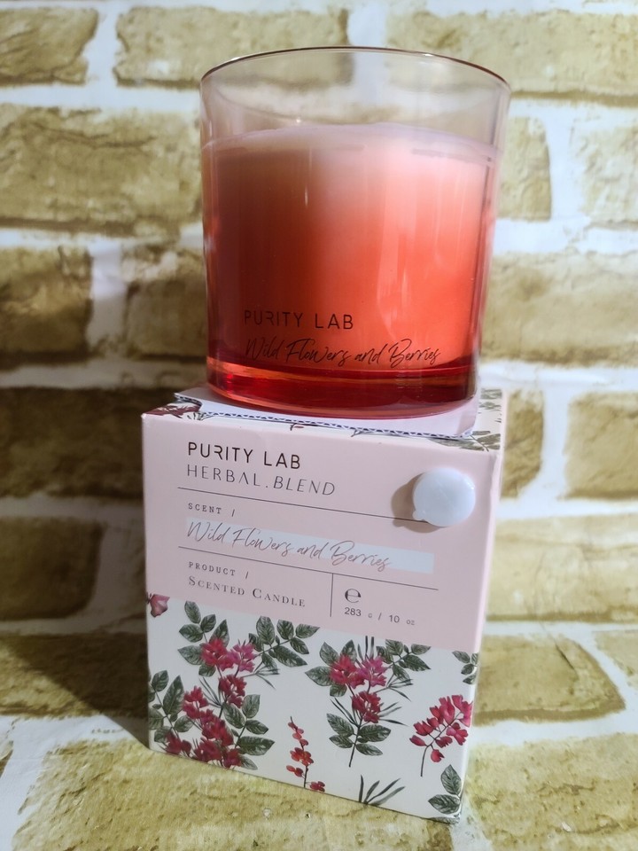 Purity Lab Herbal Blend WILD FLOWERS & BERRIES Scented Soy Candle 10 Oz ...