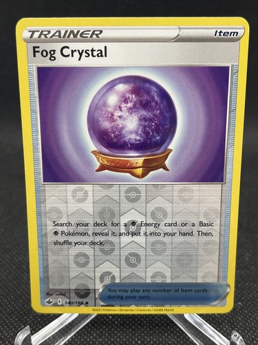 Pokemon TCG - Fog Crystal - 140/198 - Reverse Holo - Chilling Reign ...