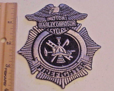 Harley Davidson Firefighter Badge