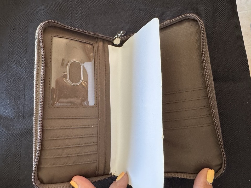 Thirty One Perfect Cents Houndstooth Zip Around Wallet New | eBay