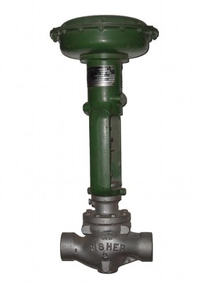 2" Iron Threaded Fisher Valve w/667 Actuator Serial# 5084028 | eBay