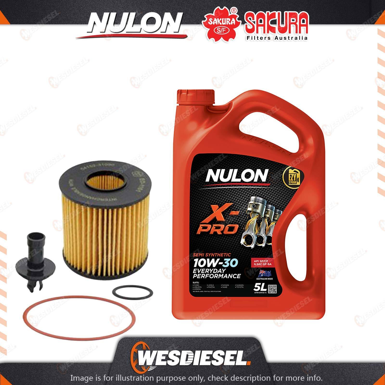 Sakura Oil Filter 5L XPR10W30 Engine Oil Service Kit for Lexus Es300H ...