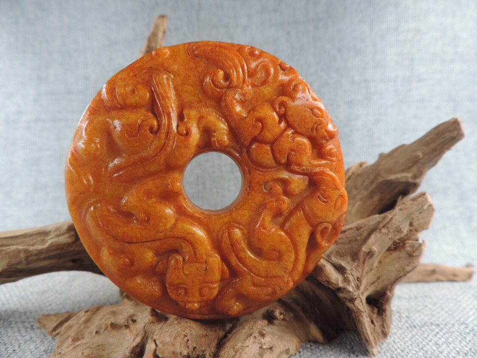 Antique Chinese Nature Hetian Jade Hand-carved Jade Peadant | eBay