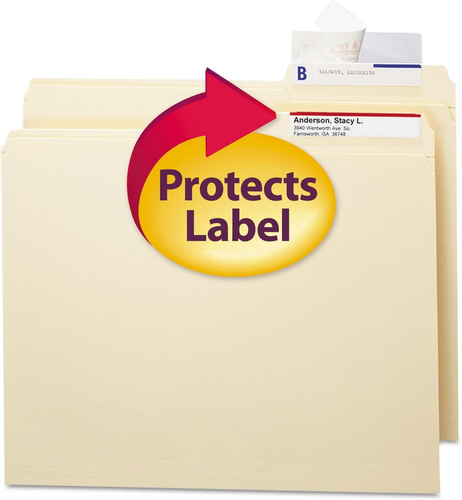Seal and View Clear Label Protectors, 3-1/2" Width, 100 per Pack (67600 ...