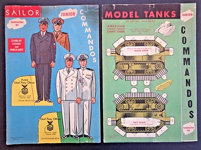 Lot: 2 unused Model Tanks & Sailor Construction Kits, Samuel Lowe Co ...
