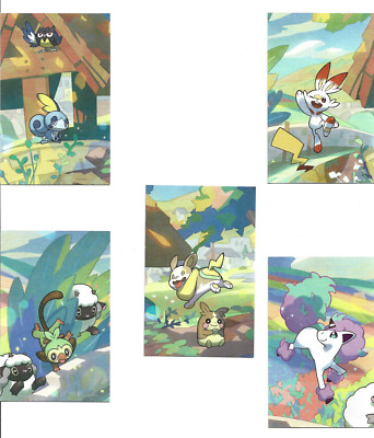 Lot of (4) Complete Full Set Pokemon 2020 Galar Pals 5 Art Cards Near ...