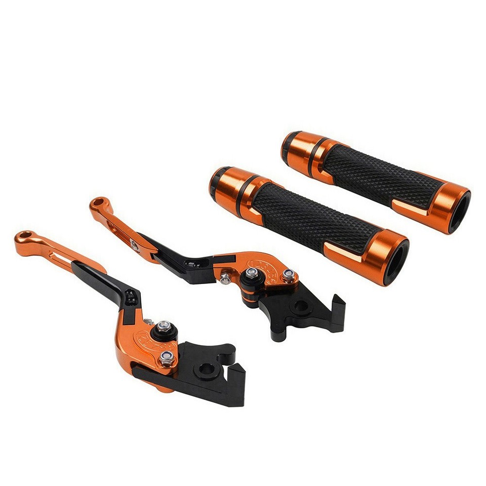 Folding Extendable Brake Clutch Levers Handlebar Grip Kit For Suzuki ...