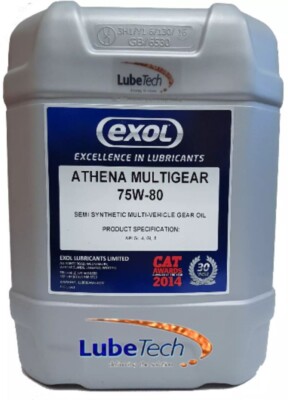 SEMI SYNTHETIC 75W80 MULTIGEAR MTF 94 MANUAL TRANSMISSION GEAR OIL 20L ...