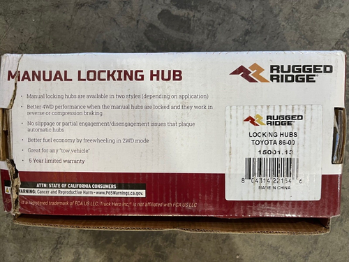 Locking Hub Rugged Ridge 15001.13 for sale online | eBay