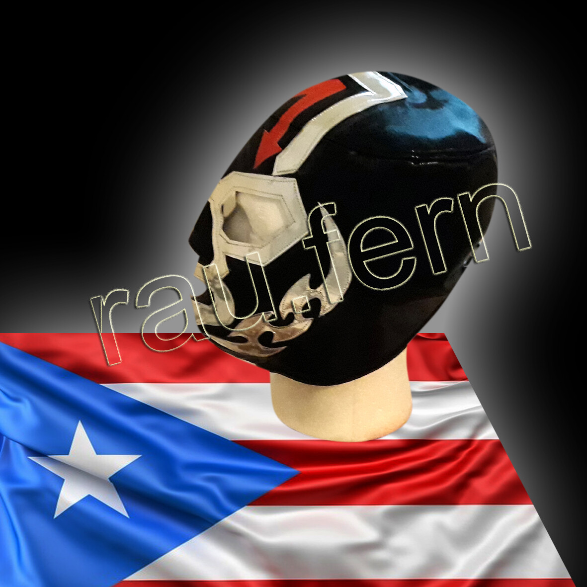 Wrestling mask. Puerto Rico legends Mil Muertes Cibernetico. | eBay