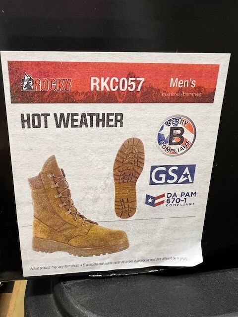 ROCKY ENTRY LEVEL HOT WEATHER MILITARY BOOTS RKC057 10M | eBay