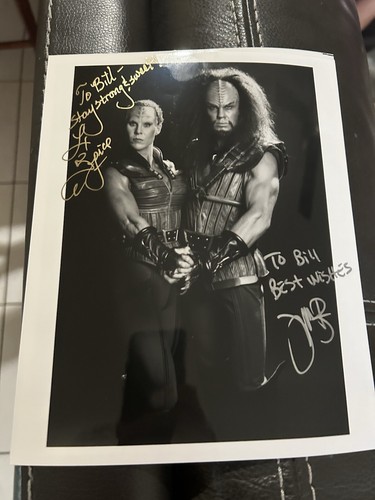 Star Trek 5 - TODD BRYANT and SPICE WILLIAMS Autographed 8x10 Photo | eBay