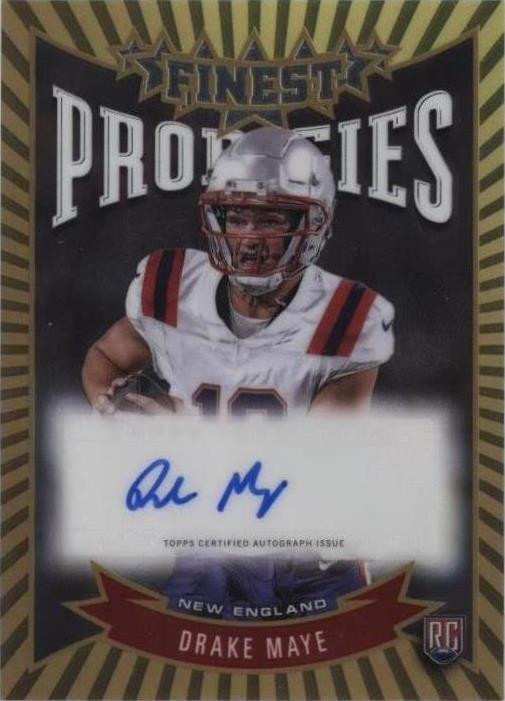 2024 Topps Finest - Prodigies Autographs Drake Maye #P-DM (AU, RC) for ...