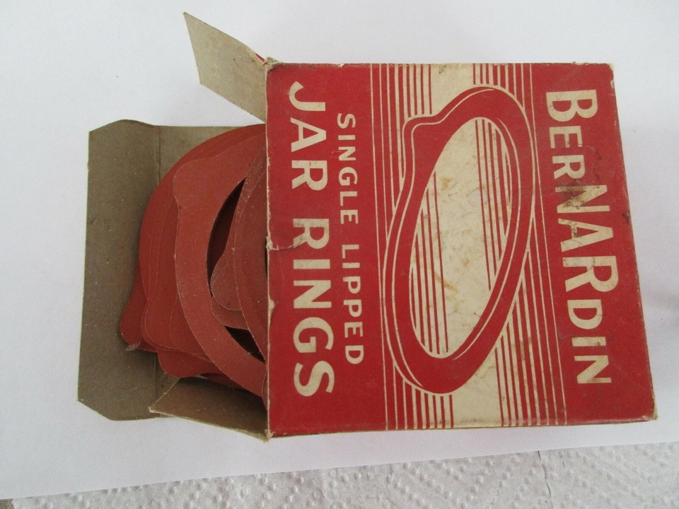 Vintage BERNARDIN SINGLE LIPPED JAR RINGS - Original box | eBay
