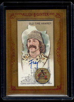 Old Time Hawkey Fritz 2023 Topps Allen & Ginter Framed Mini Auto Card # ...