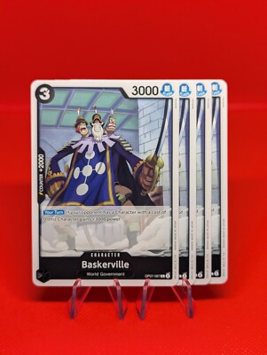 [x4] Baskerville | OP07-087 | Playset | LP | ENGLISH | OP TCG | ONE ...