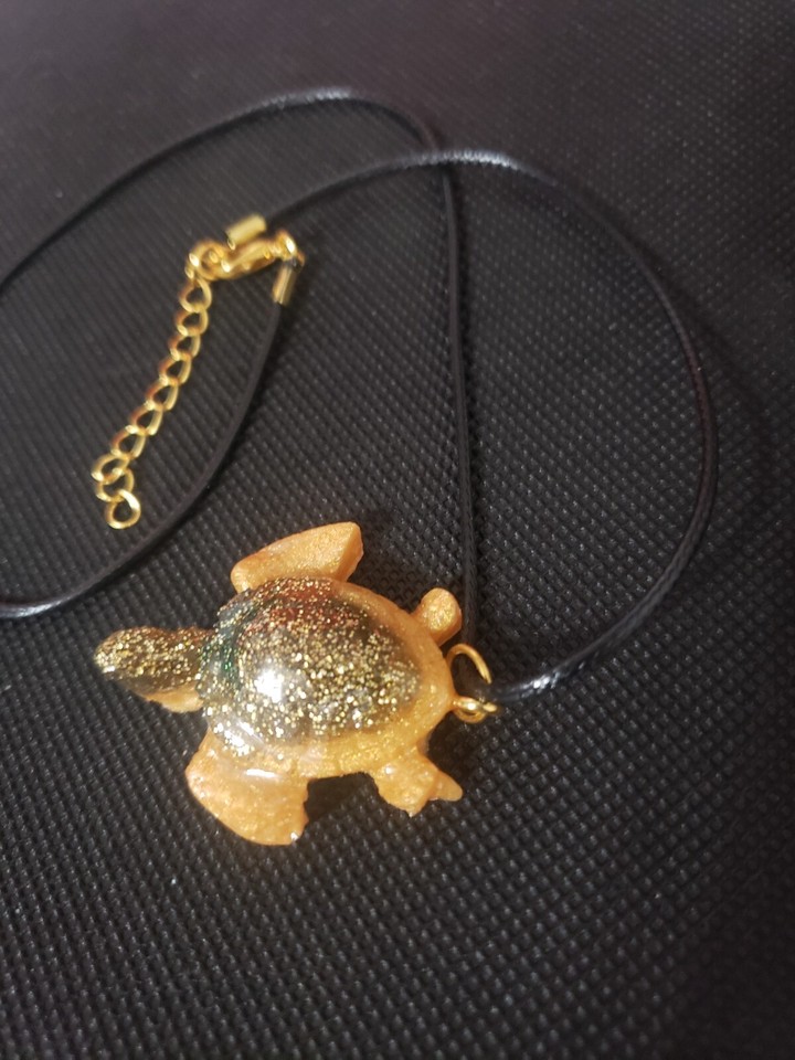 Handcrafted Turtle Resin Pendant | eBay