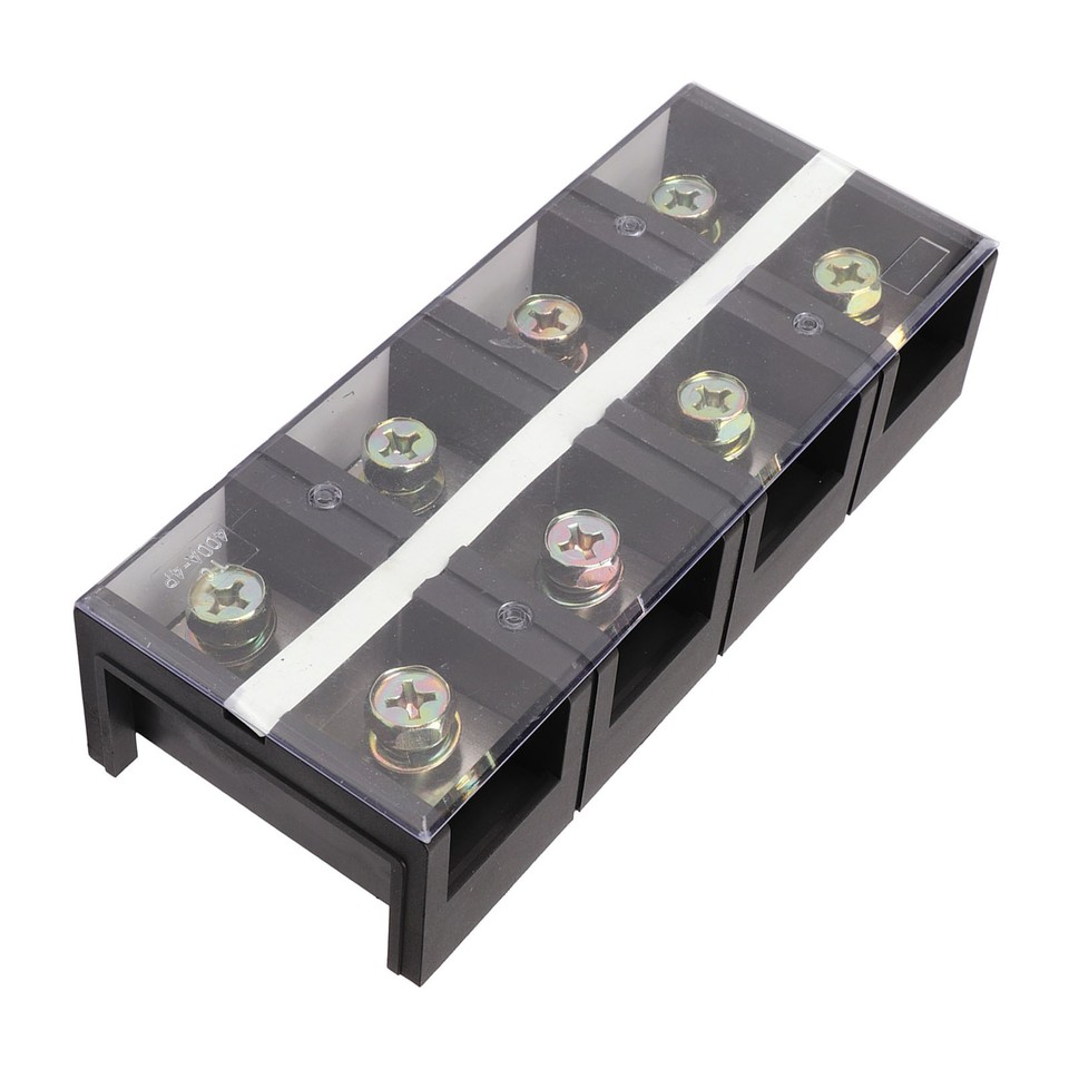Barrier Terminal Strip Block Dustproof Dual Row 400A 600V Locking ...
