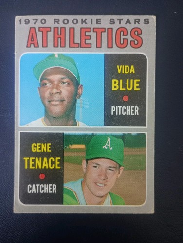 Topps Vida Blue Oakland A's 1970 rookie card & 2013 Museum Collection ...