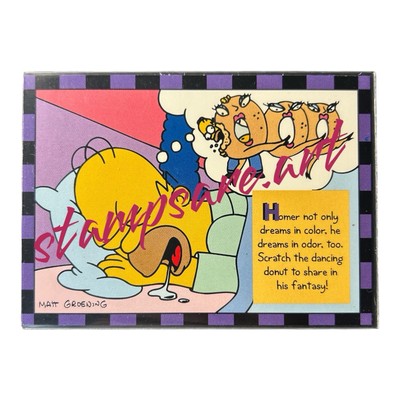 SkyBox The Simpsons 1994 Smell-O-Rama Scratch N’ Sniff Homer 3 | eBay