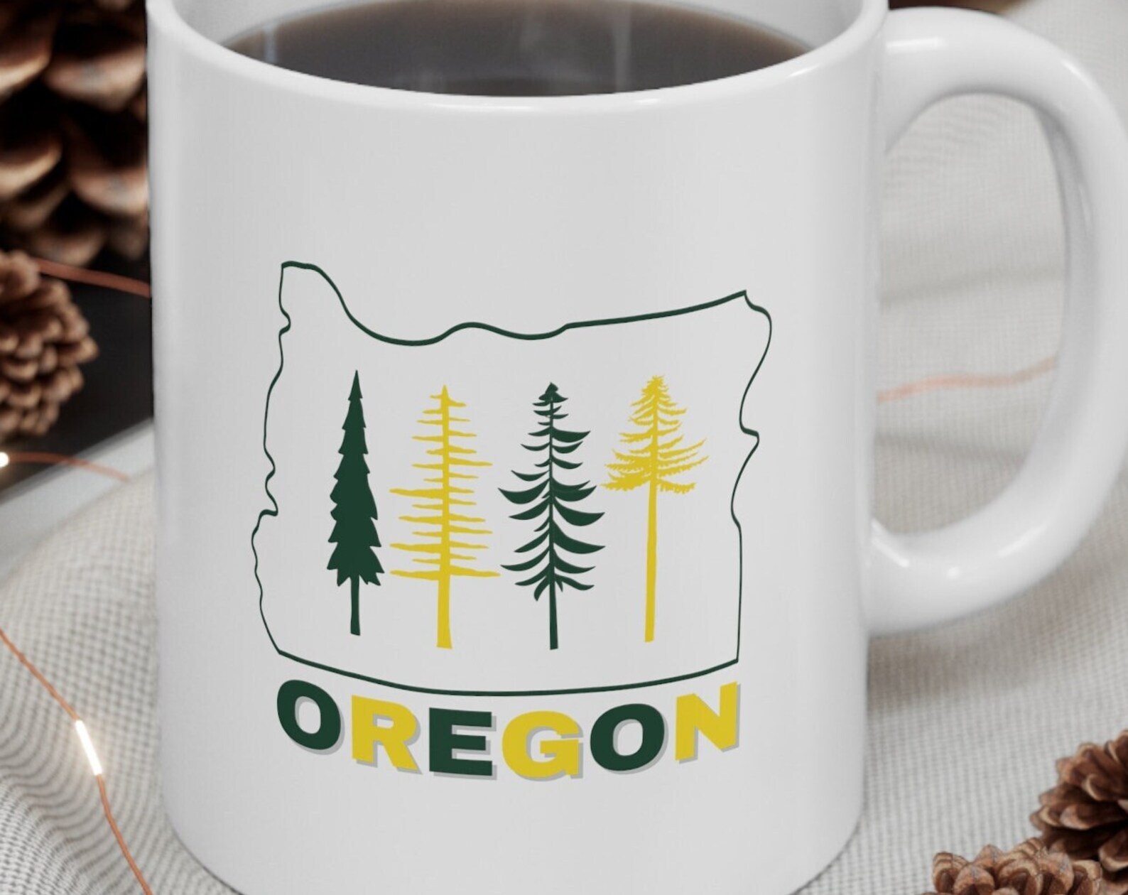 Oregon State Ceramic Mug 11oz Coffee Mug Camping Mug Gift For Her Him ...