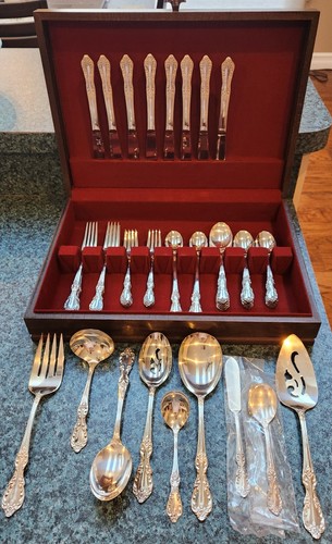 Vintage Wm. Rogers "Southern Manor" Extra Silverplate Flatware 65 ...