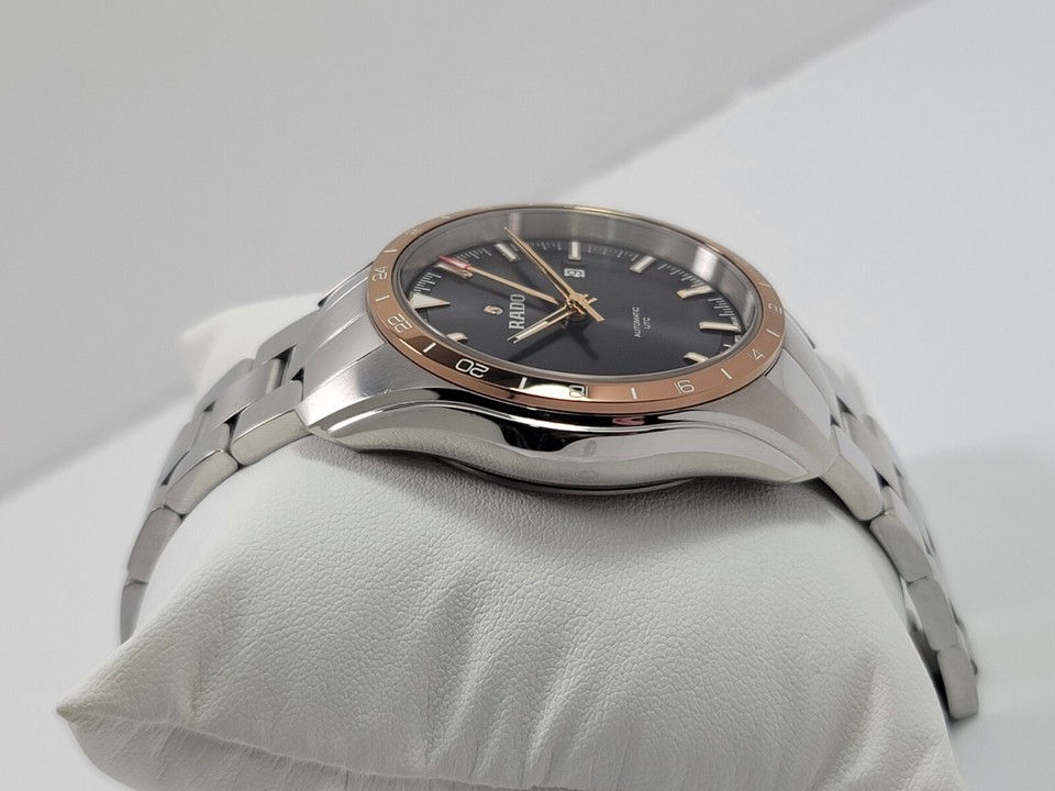 Rado Hyperchrome UTC GMT SWISS Automatic Stainless Steel Mens Watch ...