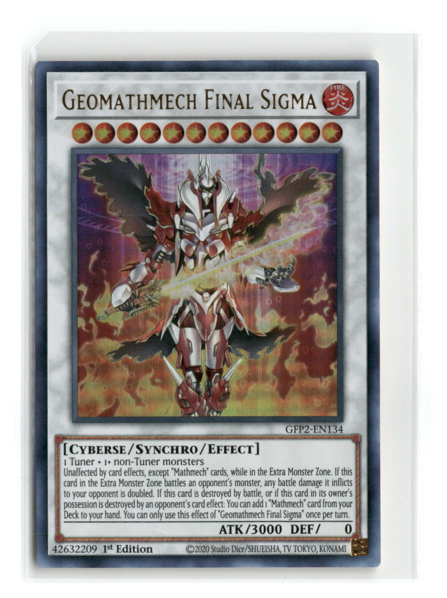 Geomathmech Final Sigma - GFP2-EN134 1st Edition Ultra Rare - YuGiOh-LP ...