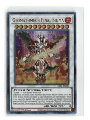 Geomathmech Final Sigma - GFP2-EN134 1st Edition Ultra Rare - YuGiOh-LP ...