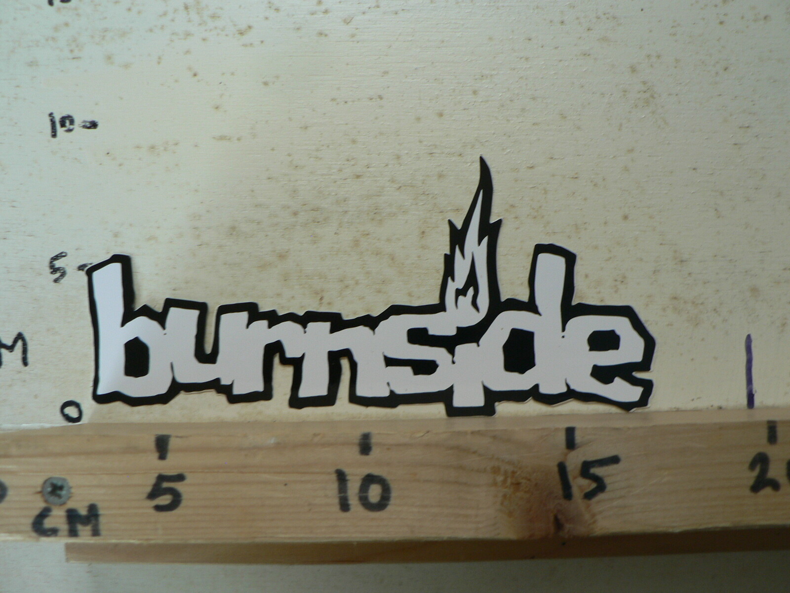 STICKER,DECAL BURNSIDE LOGO BOARD WAKE SKATE LONG SNOWBOARD ? BLACK A ...