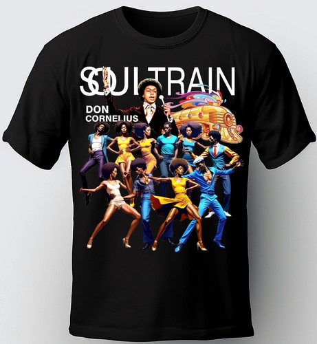 SOUL TRAIN BLACK T-SHIRT, MARVIN GAYE, HARLEM SHIRTS, SOUL R N B MUSIC ...