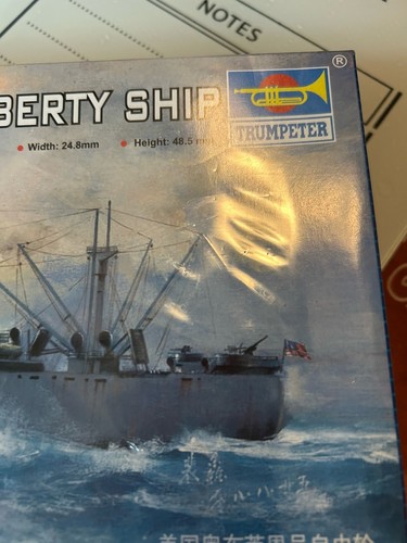 SS JEREMIAH O’BRIEN Liberty Ship ~Model Kit~NIB-1/700 SCALE~TRUMPETER ...