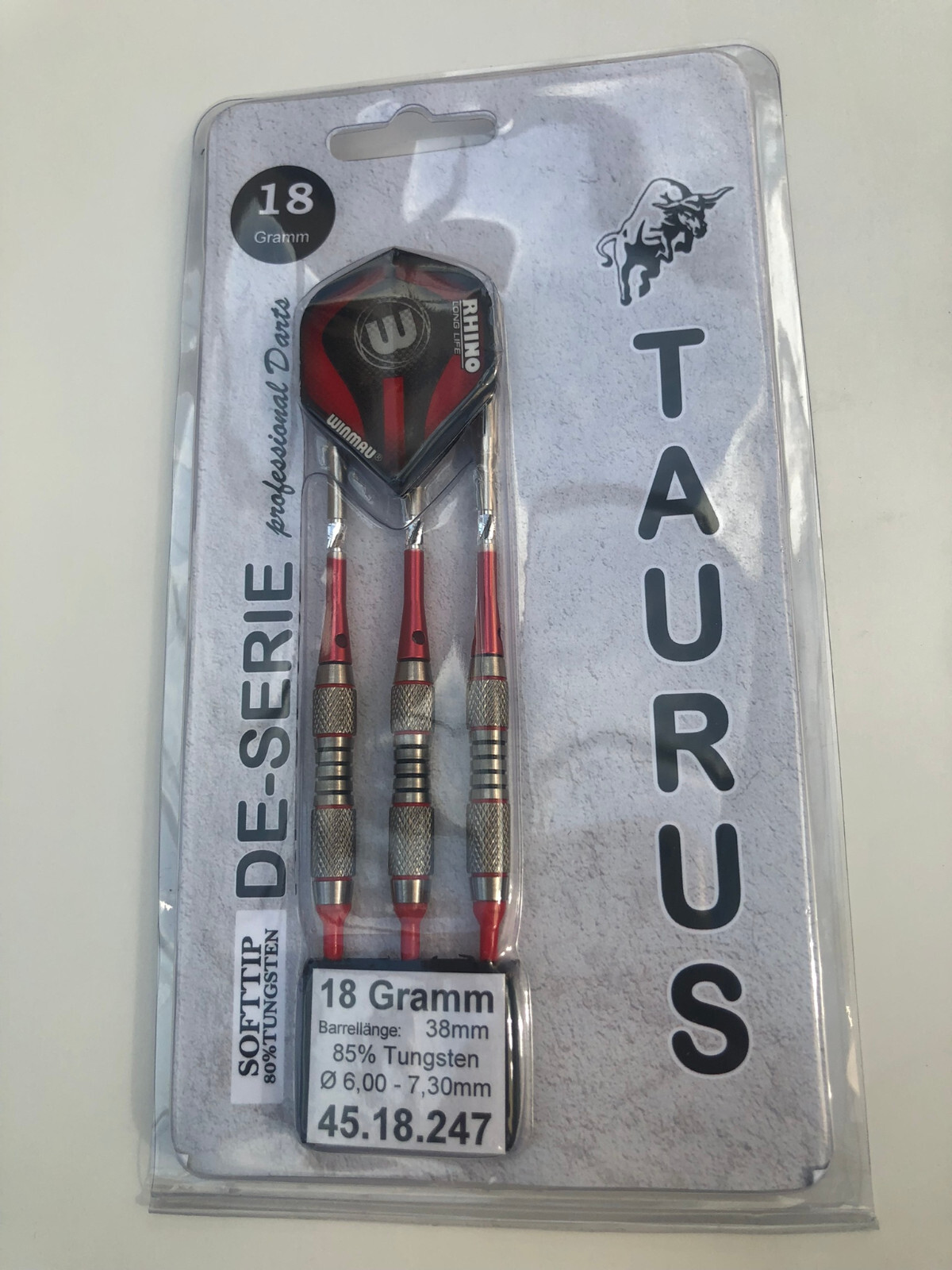 3 Dartpfeile Profi Soft Dart Taurus Red Kurz mit 85 % Tungsten Barrel je 18 gr | eBay.de