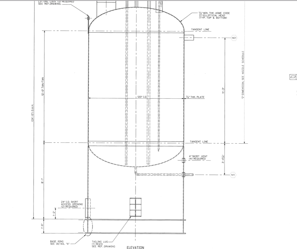 Stainless Steel Pressure Vessel 5000L PFA-450 Lined FSI SS TANK 21,476 ...